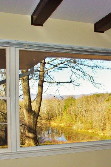 40 acres for sale with Blue Ridge views, pond and cottage